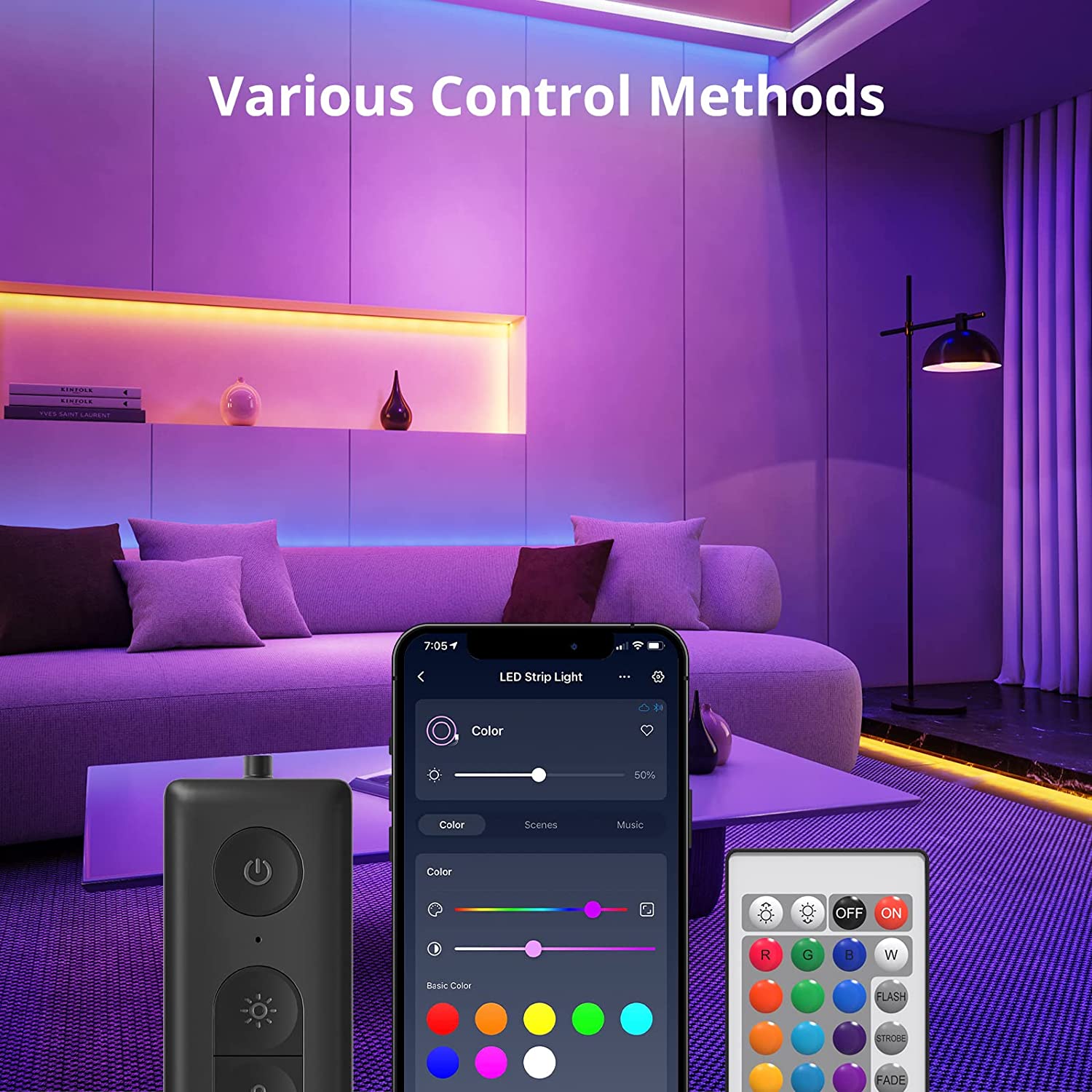 SwitchBot Smart LED Strip WiFi Bluetooth Lights with App Control Work with Alexa | Vipon