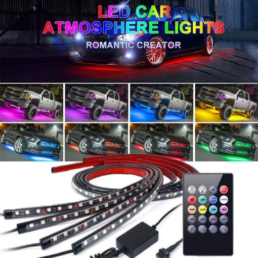 $9.99 Car RGB Interior Lights with Sound Active+ Mini Disco Light | Vipon